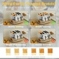 ANFILANK 4-Slice Retro Stainless Steel Toaster with Extra Wide Slots ...