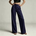 Asgosdo Dress Pants for Women High Waisted Solid Color Wide Leg ...
