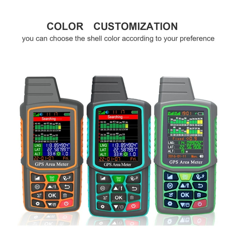 Land Area Meter Handheld GPS Land Area Measure Calculator - TFT 2.4inch ...