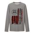 250 Anniversary USA Shirt For Mens Loose Crew Neck Long Sleeve 4th of ...