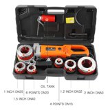 Electric Pipe Threader Hand-Held Galvanized Iron Sleeve Machine 2000W ...