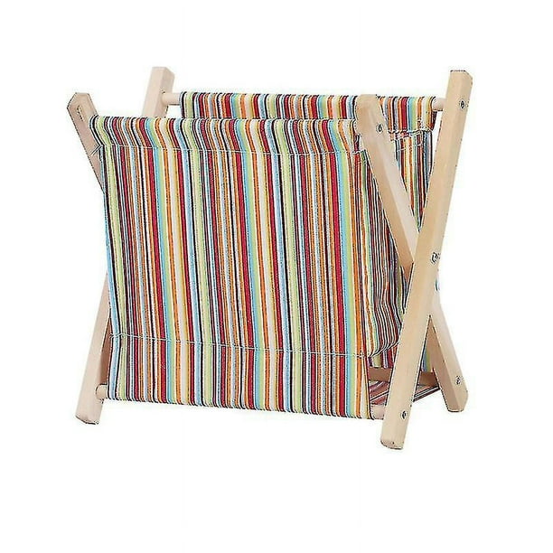 Fold-Up Wooden Yarn Caddy Organization Storage Tangle Caddy Bag ...