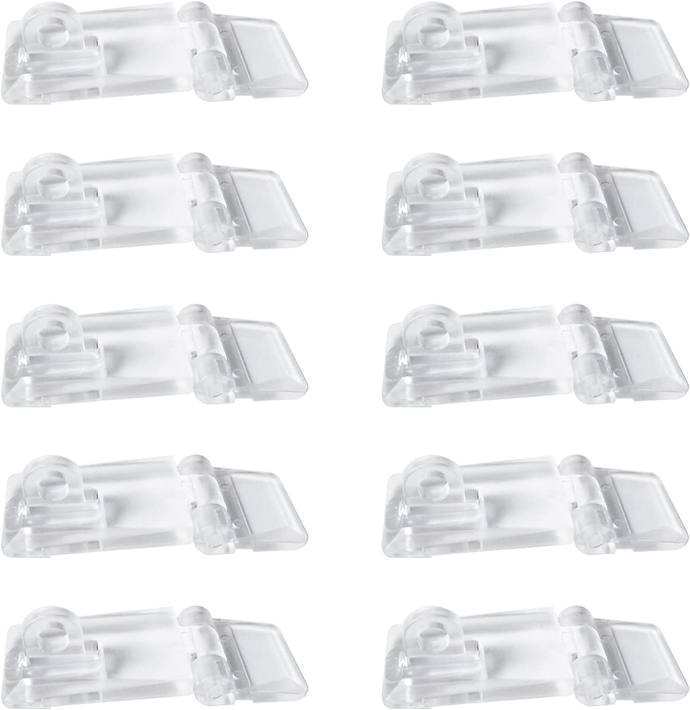 Acrylic Hasp Buckle, 10Pcs 25x55mm Crystal Clear Mini Hinge Latch Hasp ...