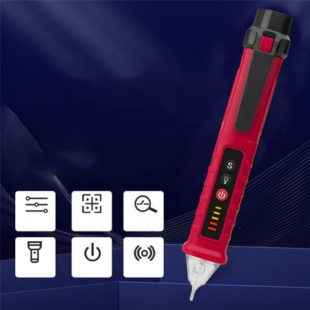 Adjustable Voltage Tester Live/Null Wire Tester Wire Break Red ...