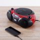 Blackweb Bluetooth CD Player with FM Radio, Red and Black - Walmart.com
