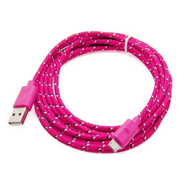 EIMELI 3pack Data Line Hemp Rope Usb Charger Sync Data Cable For Cell ...