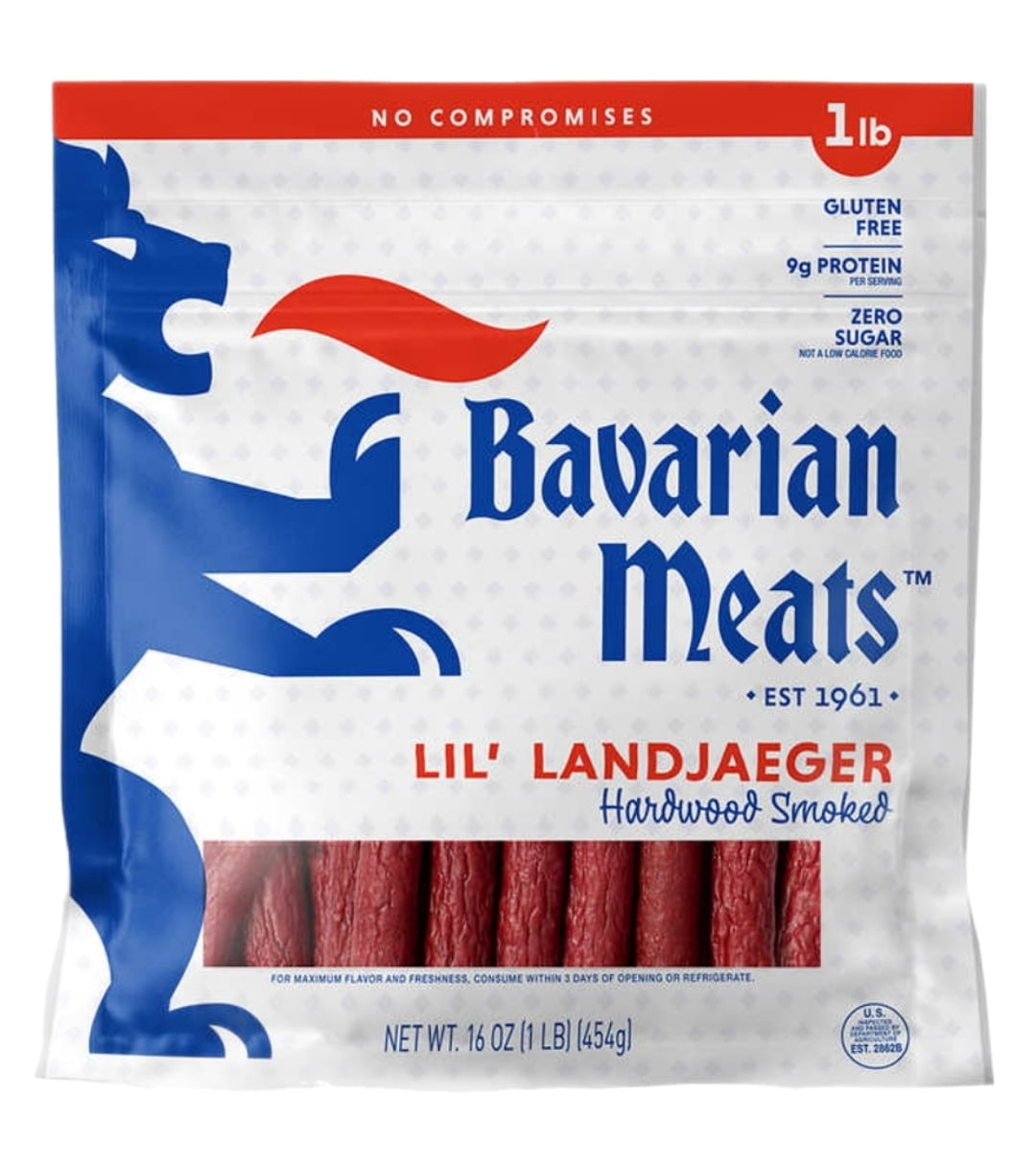 Bavarian Meats Lil' Landjaeger Gluten & MSG Free Zero Sugar Hardwood ...