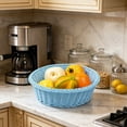 9.5" wicker basket round,wicker bread basket,reusable food baskets ...