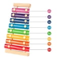 Wooden 8-Note Xylophone Musical Instrument for Toddlers, Colorful ...