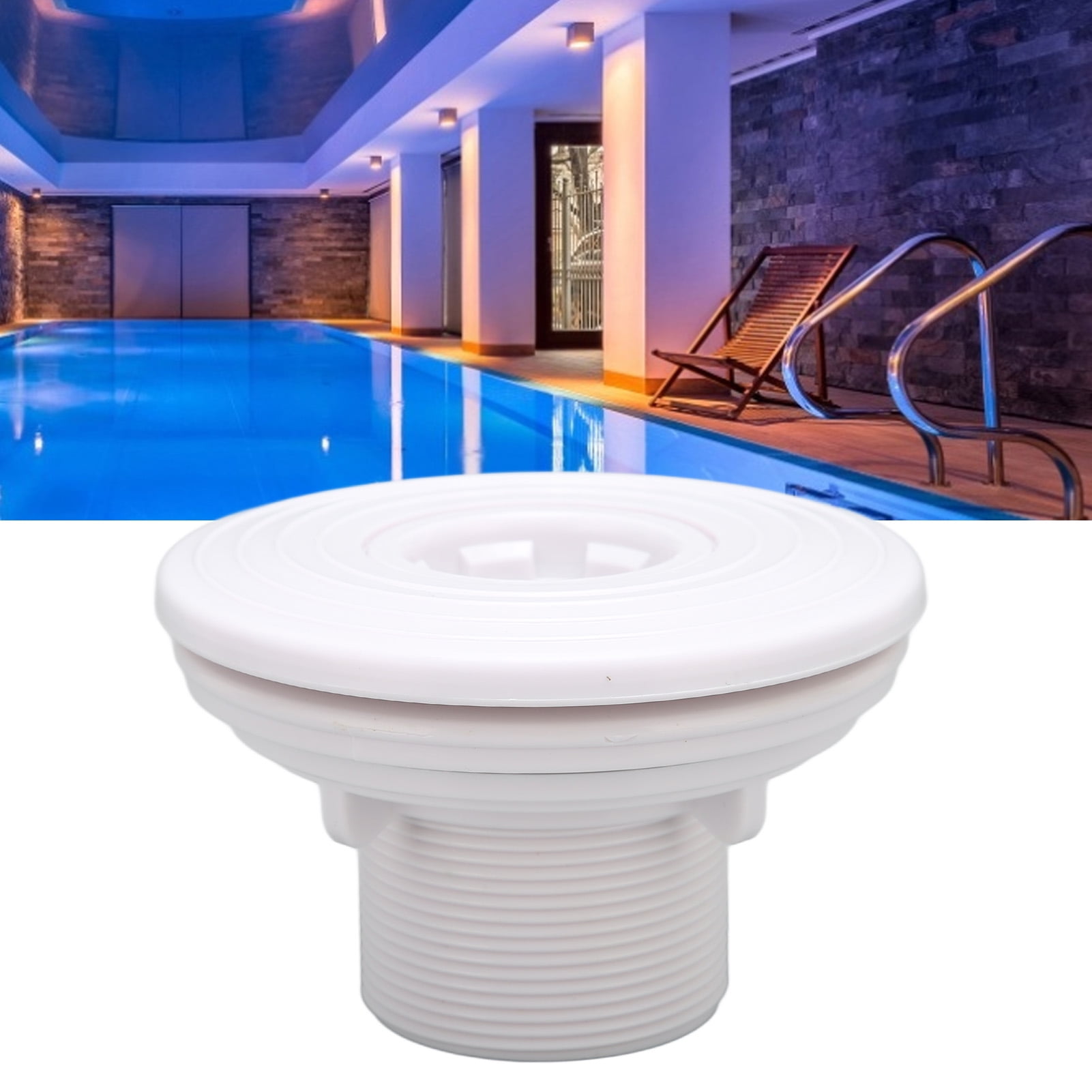 Demonsen Pool Water Outlet 12cm White Swimming Pool Drain Water Inlet ...