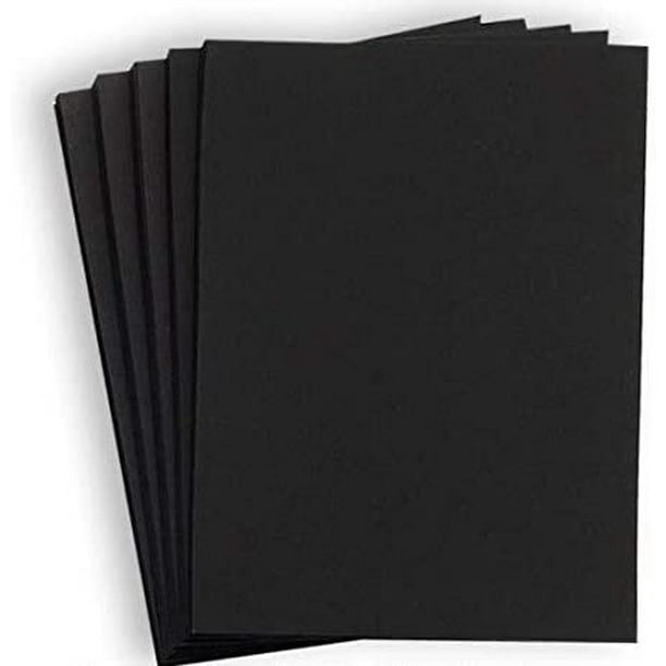 Hamilco Black Colored Cardstock Paper - 8 1/2 x 11" 65 lb Cover Card ...