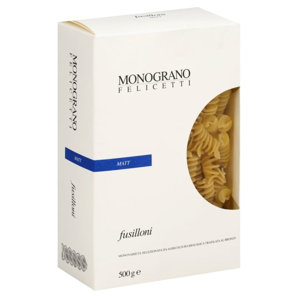 Monograno 2487296 17.64 oz Organic Italian Fusilloni Pasta, Case of 8 ...