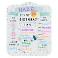 12" x 10" Confetti Birthday Sign / Milestone Whiteboard Style Photo ...