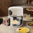 Glass Airy Fryer, 3.81Qt Glass Air Fryer, 360° Viewable with Digital ...