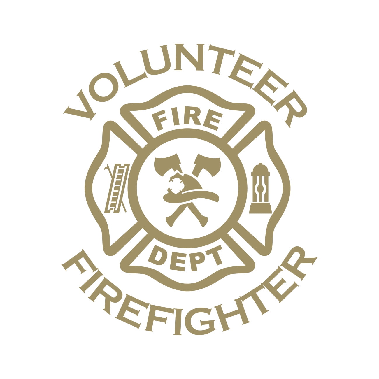 Volunteer Fightfighter Sticker Decal Die Cut - Self Adhesive Vinyl ...