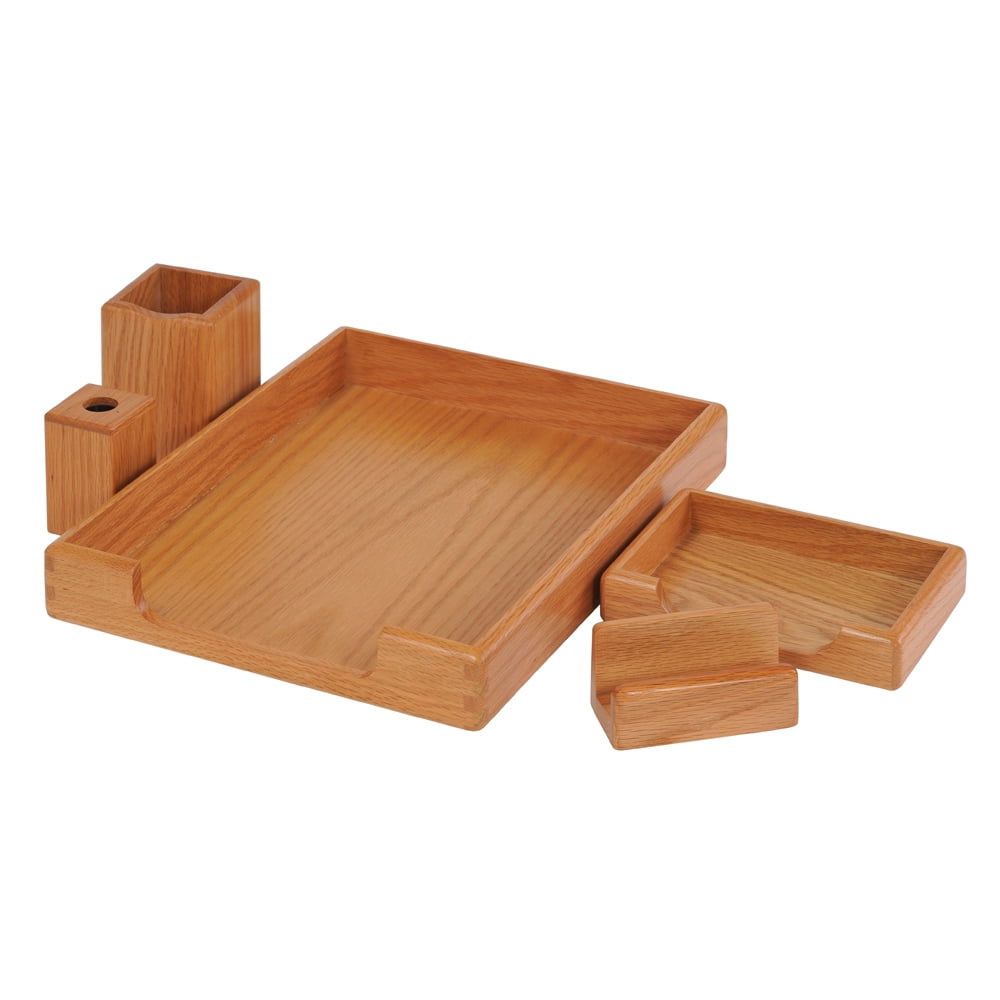 Products Document Holder with 5 Piece Royal Desk Set , Oak (9275-12 ...