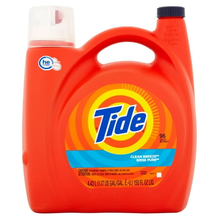 Tide 2x Ultra For He Machines Clean Breeze Liquid Laundry Detergent ...