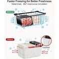 3/4/5/8pcs Deep Freezer Storage Bins - Stackable Freezer Storage Bins ...