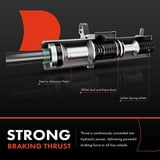 A-Premium Brake Master Cylinder with Reservoir and Sensor Compatible ...