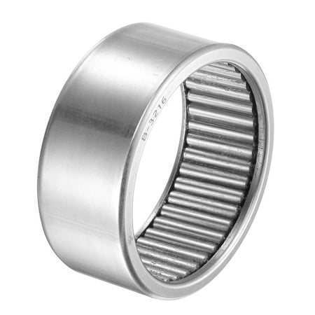 B-3216 Needle Roller Bearings 2"x2-3/8"x1" Chrome Steel Open End Full Complement Drawn Cup ...