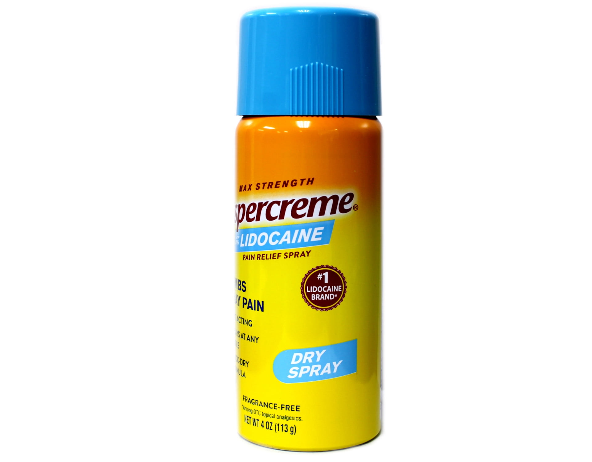 Aspercreme Pain Relief Spray, Max Strength 4% Lidocaine, 4 oz each