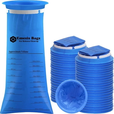 CCOCC 20Pcs Vomit Bags Disposable,Safe & Clean Throw Up Bags Disposable ...