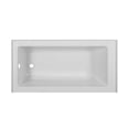 Fine Fixtures Acrylic, Fiberglass Alcove Soaking Bathtub 66" x 36" Left ...