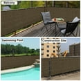 Jane Stone Privacy Screen 4' x 50' Fence Commercial 220GSM Fence Panel ...