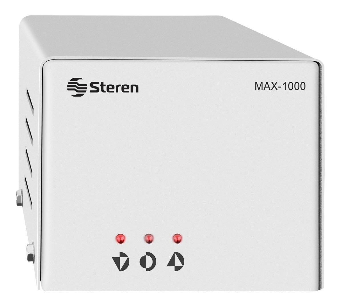 Regulador de voltaje 1,000 W con 4 contactos MAX-1000 Steren MAX1000 ...