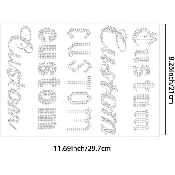 JCS Rhinestones Cowboys Script Football Sparkly Bling Iron-on Clear ...