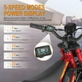 TUTTIO, Electric Dirt Bike, ARC-1, 750W 22MPH 5 Speed Fat Tire ...