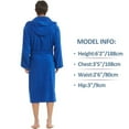 Mens Bathrobe with Hood- Terry Cloth Robes for Men£¬Towel Hooded Cotton ...