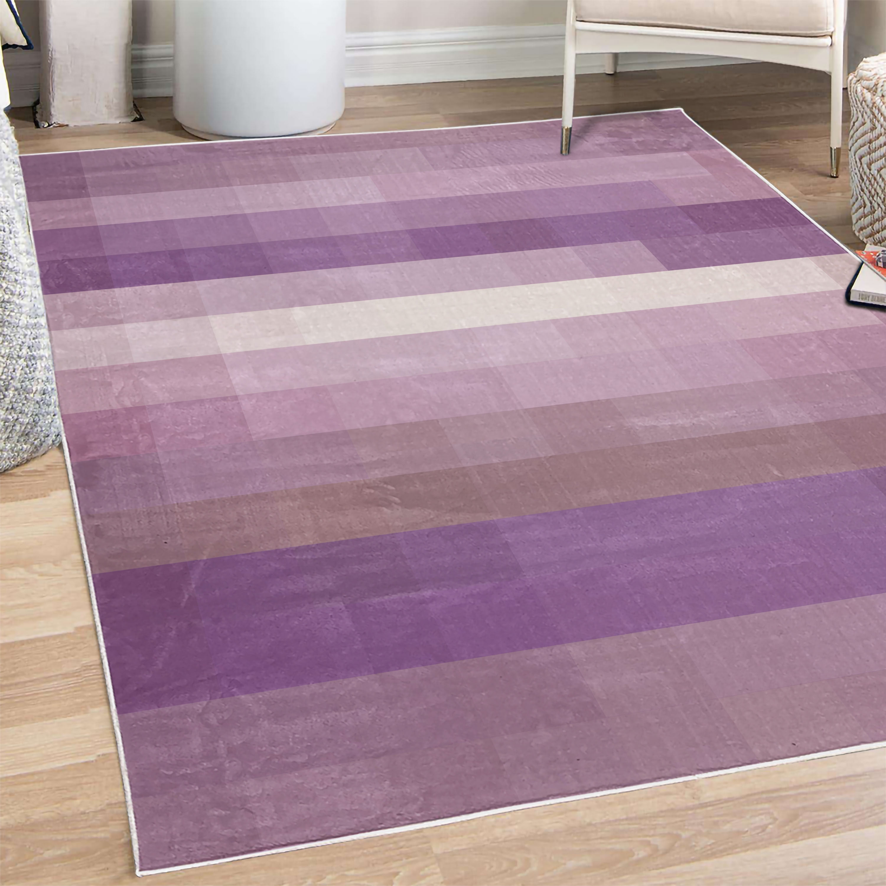 Palette Decorative Rug, Abstract Vortex Swirls and Shapes Pattern ...