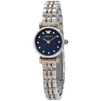 Armani Gianni T-Bar Quartz Black Mother of Pearl Dial Ladies Watch ...