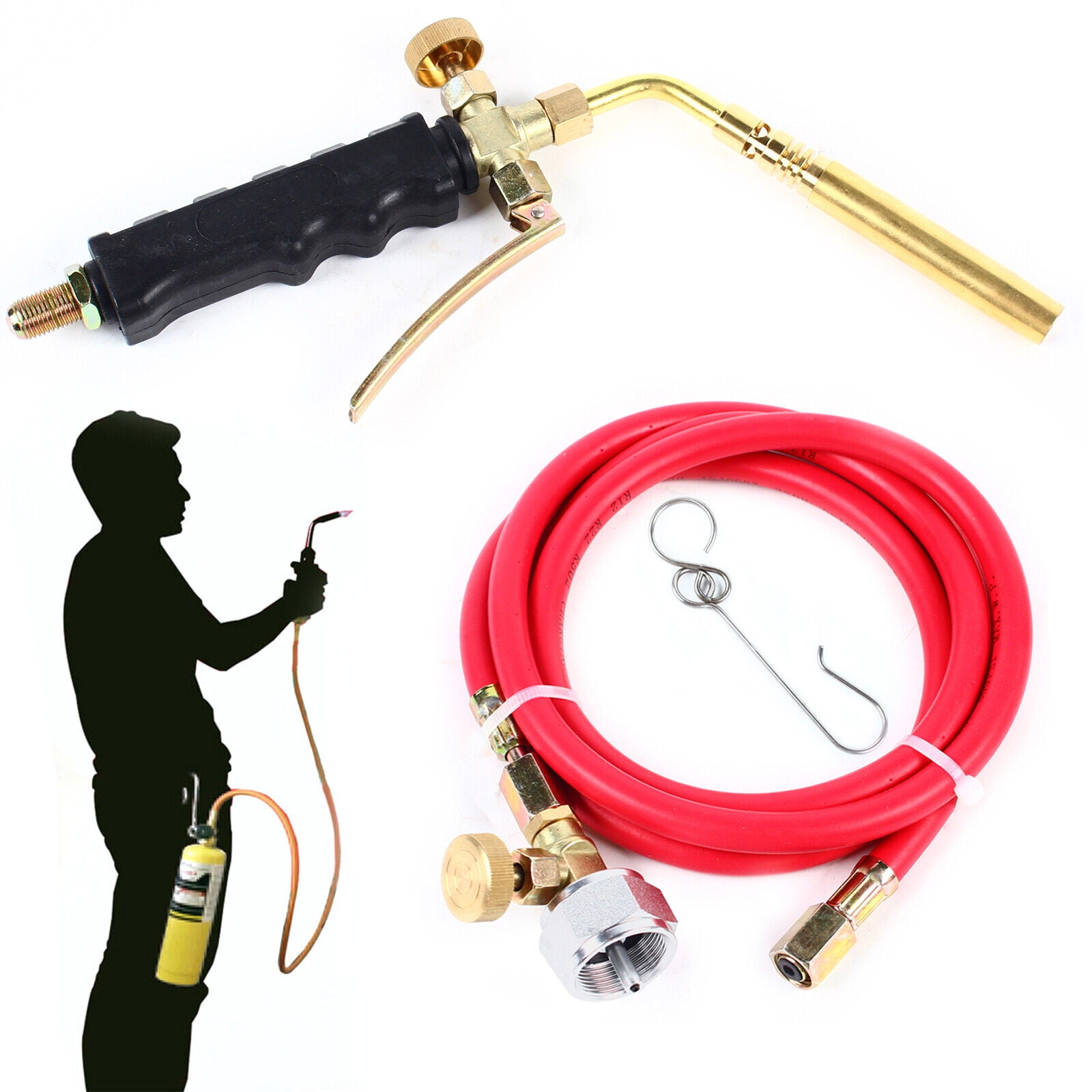 Miumaeov Mapp Propane Gas Plumbing Welding Tool Kit Turbo Burner Torch ...