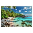 Awypu Palm Trees White Wooden Jigsaw Puzzle Challenging Difficult Wood ...