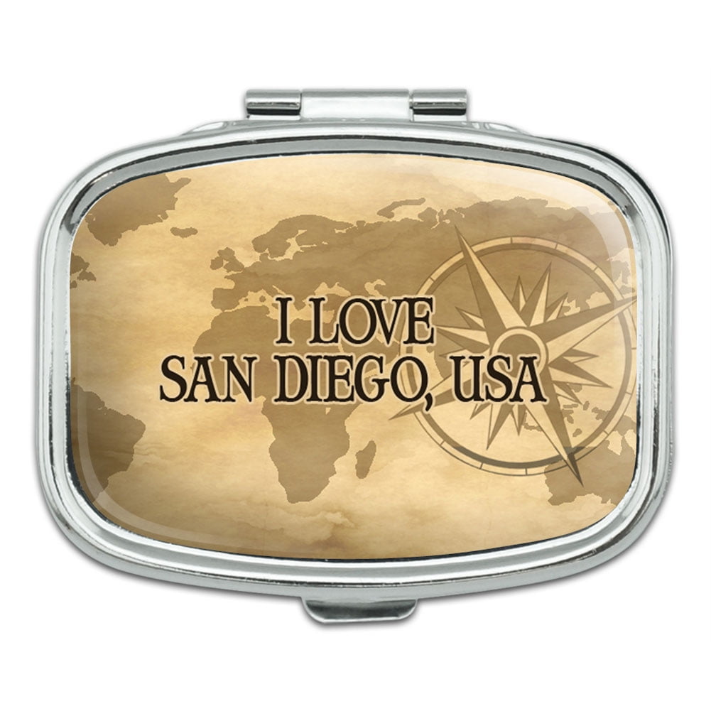 City Country - San Diego USA - Rectangle Pill Box - Walmart.com