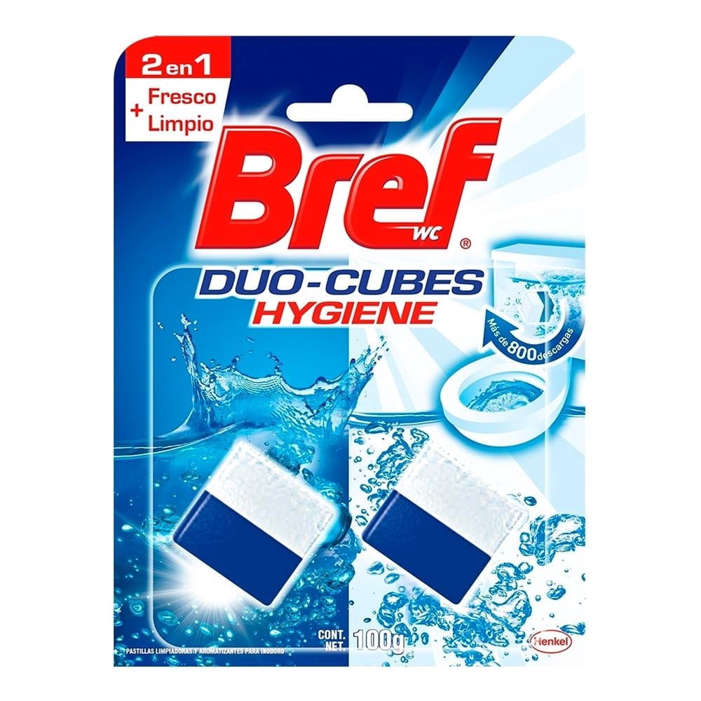 Pastillas limpiadoras Bref WC 2 en 1 duo-cubes hygiene 100 g | Walmart ...