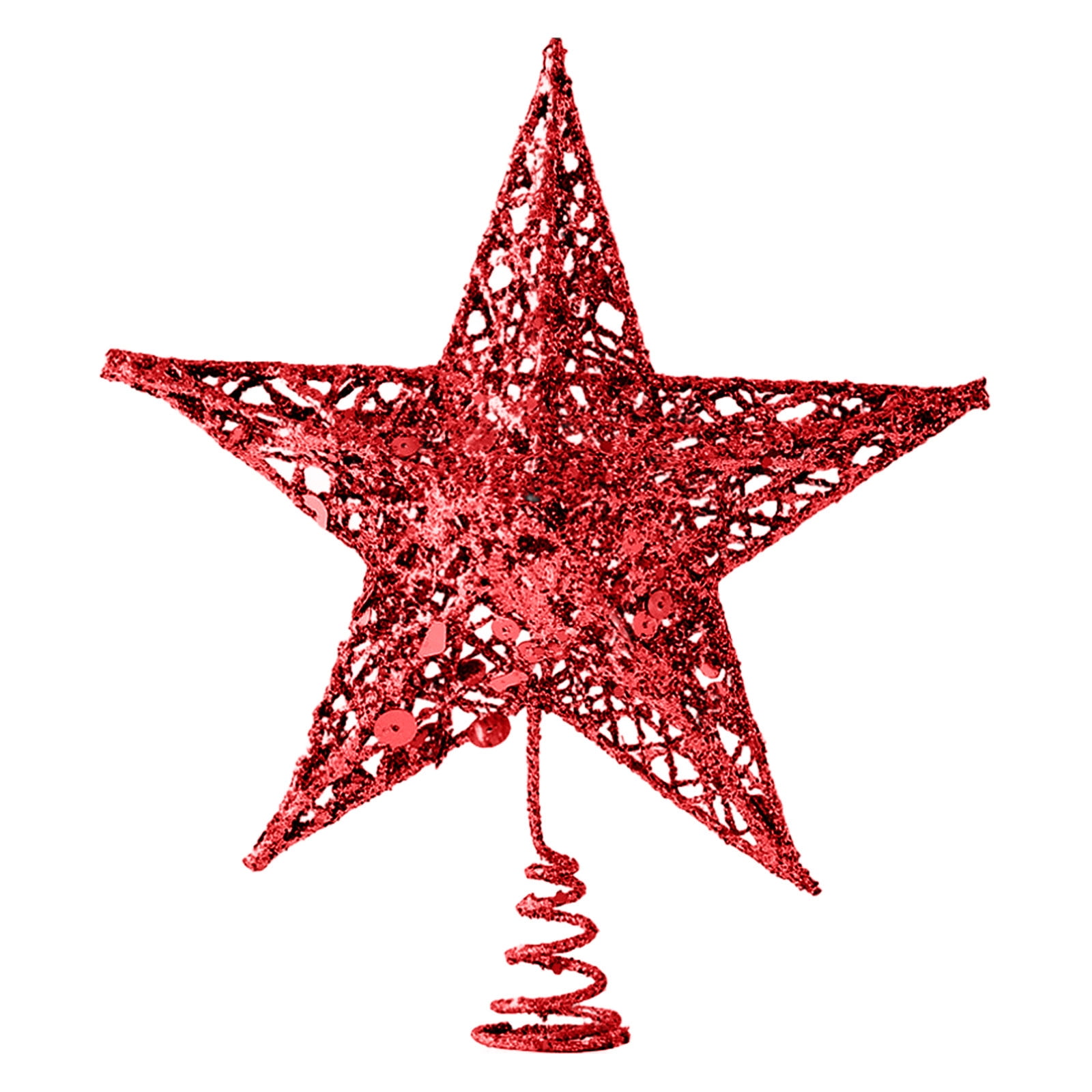 Click here for Yulier Christmas Tree Topper Large Iron Glitter Ho... prices