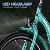 "Mooncool Electric Tricycle for Seniors, 24-26"" 3-Wheel Bike, 350W 36V ...