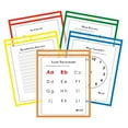 C-Line Reusable Dry Erase Pockets, 9 x 12, Assorted Primary Colors, 25 ...