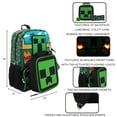 Minecraft Creeper 5-Piece Backpack & Lunchbox Set - Walmart.com