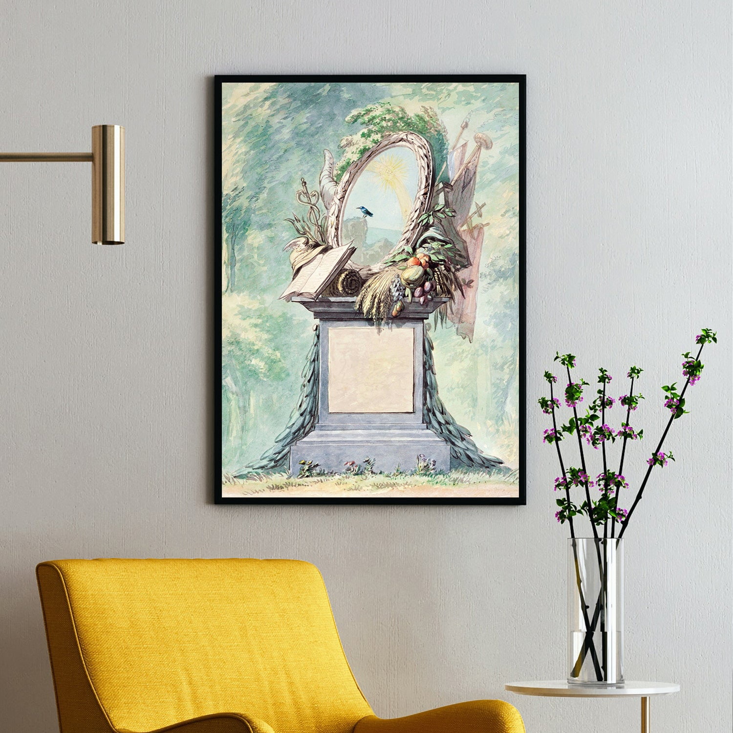 Monument During 18th Century | Aert Schouman | Premium Fine Art Print ...