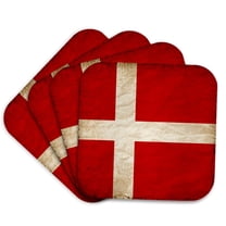 3drose, Danish Flag Old Look Trendy Work, Set of 4 Coasters - Cork ...