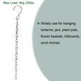 Uxcell 24cm Extension Lighting Chain S Hook Hanging Chains Silver 6 ...