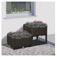 2-Piece Raised Garden Bed with Legs, Self-Watering Planter Box Raised ...