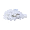 Battery Operated Warm White Rose Fairy String Lights, Clear PVC Crystal ...