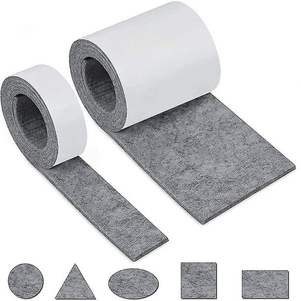 Self-adhesive Furniture Felt, Adhesive Felt 2 Rolls 100 * 10cm + 100 ...