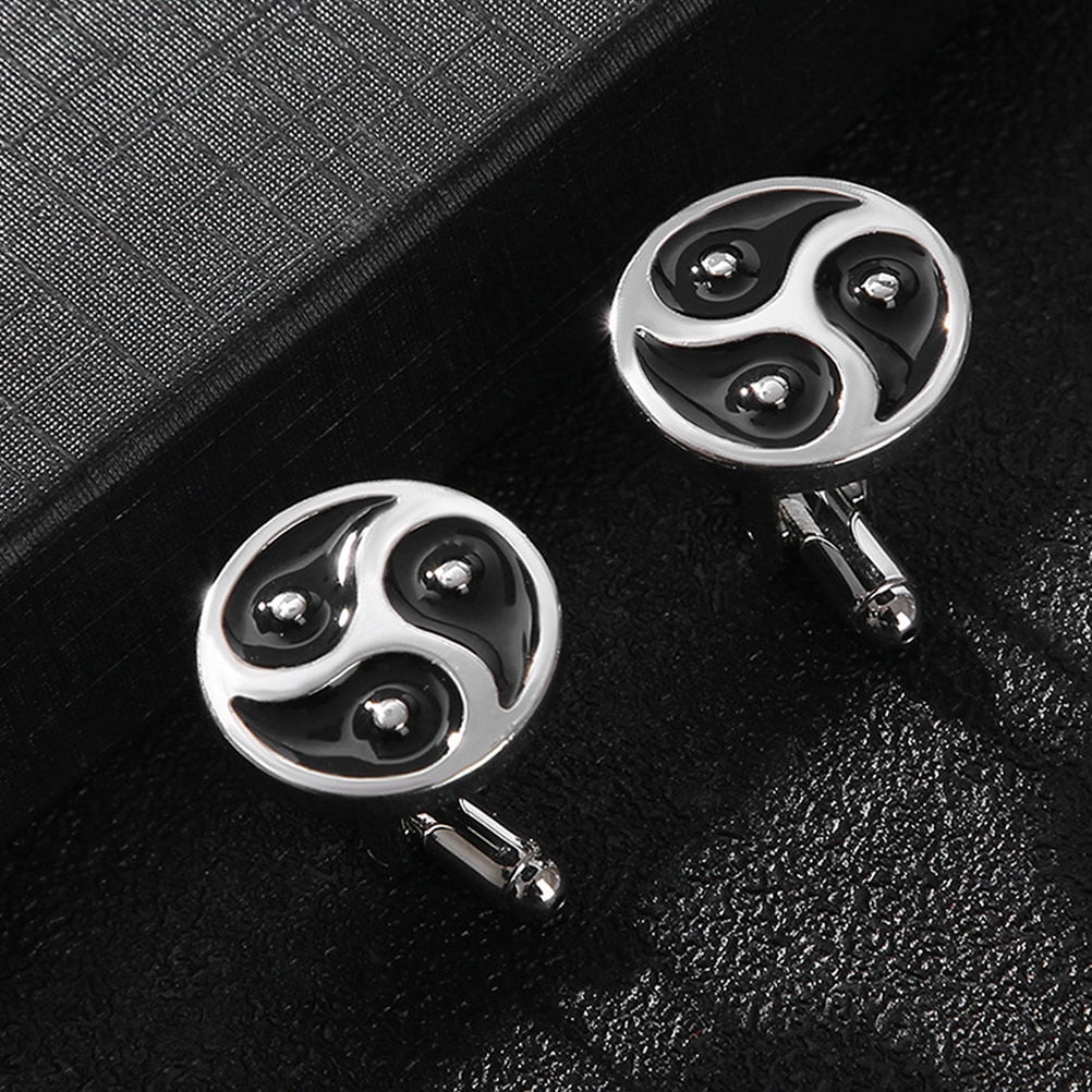 Click here for Sewchics 1 Pair Cufflinks Round Alloy For Men Shir... prices