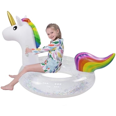 Afro Unicorn 39-Inch "Unique" Unicorn Inflatable Swim Ring Float for ...